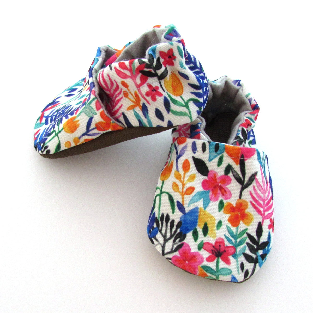 Spring Flowers Baby Shoes for 1 year olds - Cabooties Company